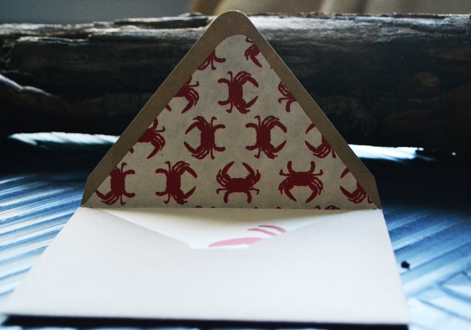 Feeling Crabby Single Blank Card With Crab Paper Lined Envelope- Sick ...