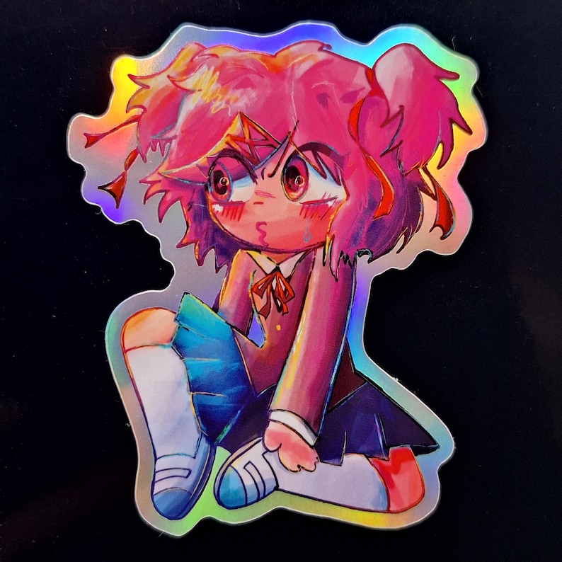 DDLC 3” Holographic Stickers- Monika, Sayori, Natsuki, and Yuri! Doki ...