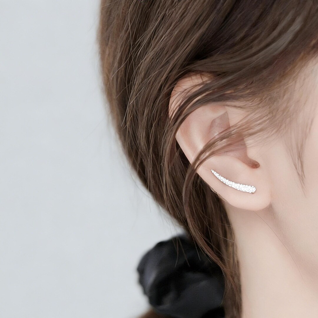 Long U-shaped S925 Sterling Silver Earrings, With a Trendy Design for ...