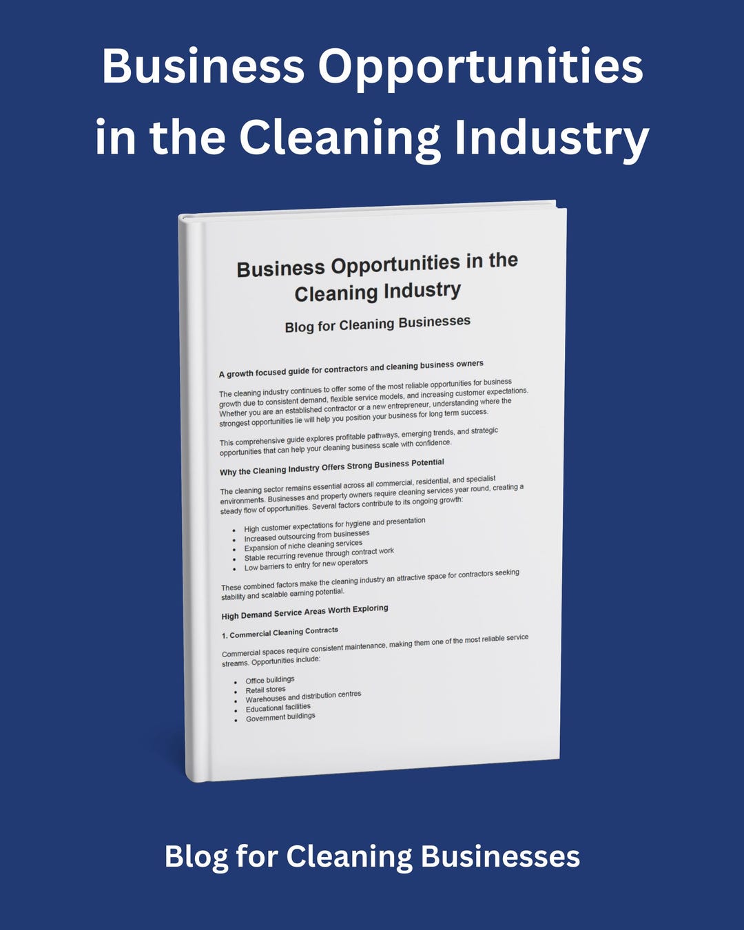 Business Opportunities in the Cleaning Industry - Blog for Cleaning ...