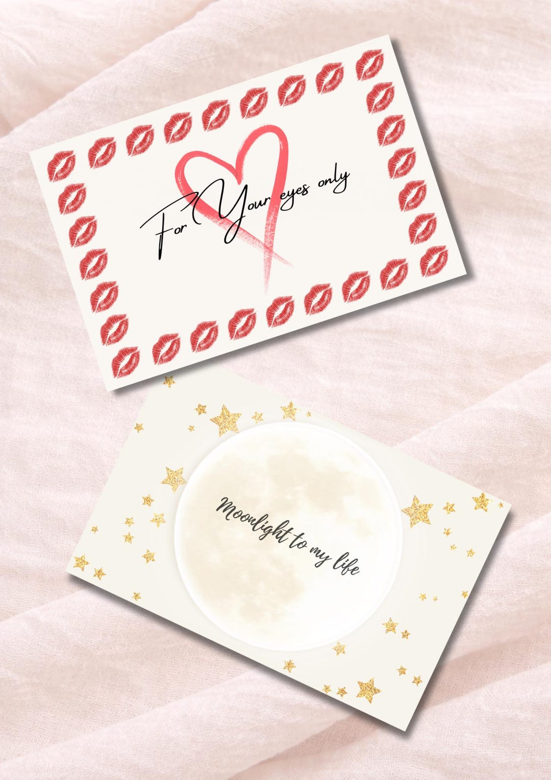 Love Postcards Printable Set, Romantic Private Cards, Digital Download ...