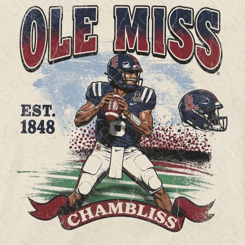 Ole Miss Rebel Drawing - Etsy