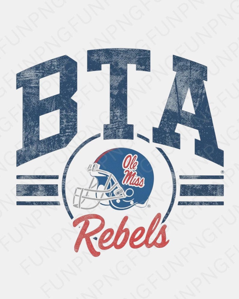 Ole Miss Rebels BTA PNG | College Football Playoff | Png Vintage Sports ...