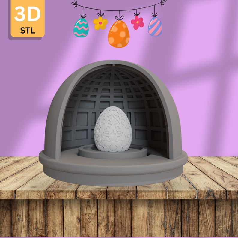 3D Printable Easter Egg STL Bundle | Decorative Egg Display (digital ...