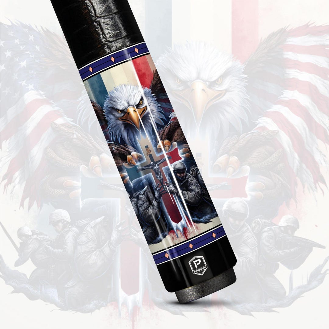 Carbon Pool Cues | Soldiers of Faith – USA Hero Edition | Military ...