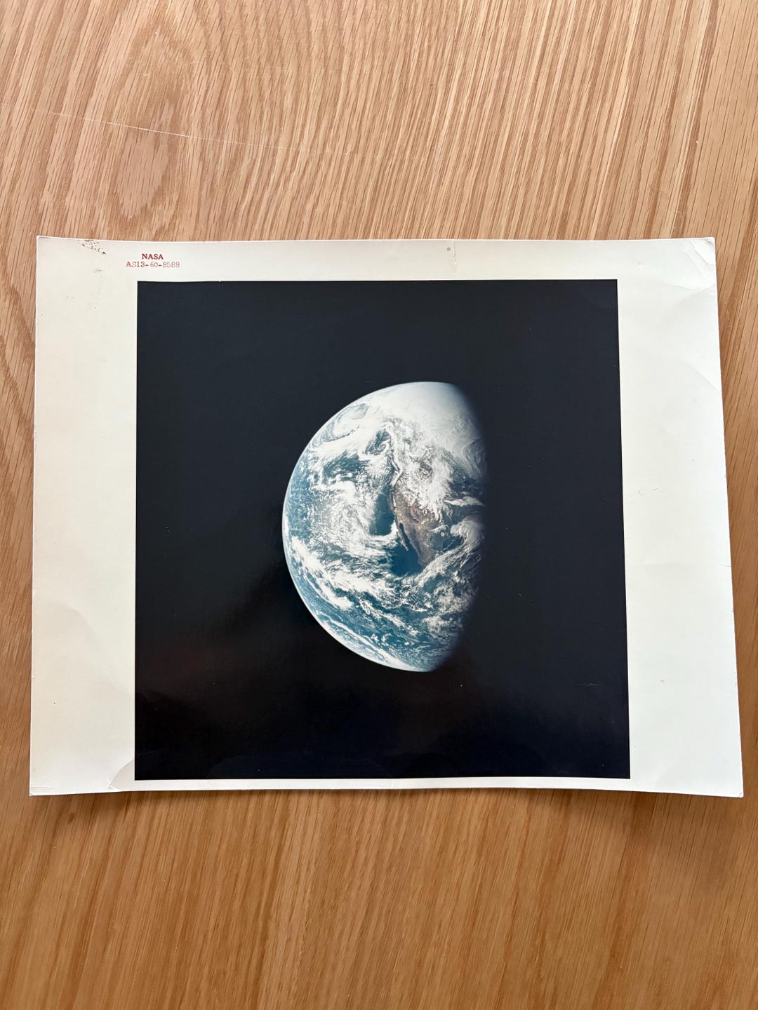 1970 VINTAGE APOLLO 13 - Earth View - A Rare Photo From the Infamous ...