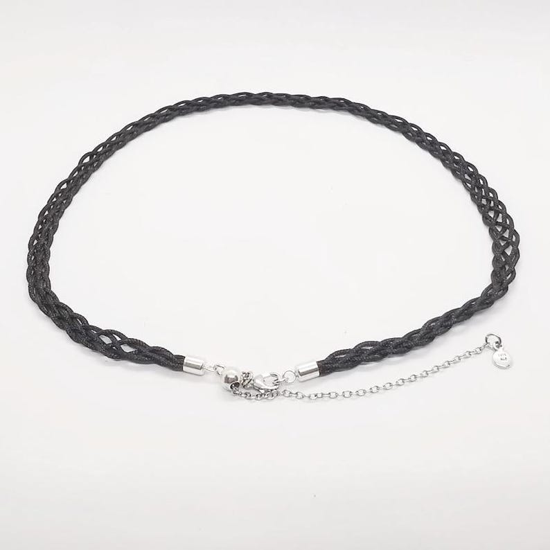 Pandora Black Woven Choker Necklace - Etsy