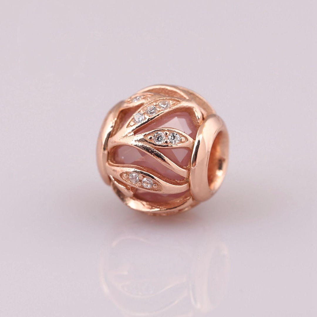 Pandora Rose Gold Bonds of Love Pink Essence Charm Ale - Etsy