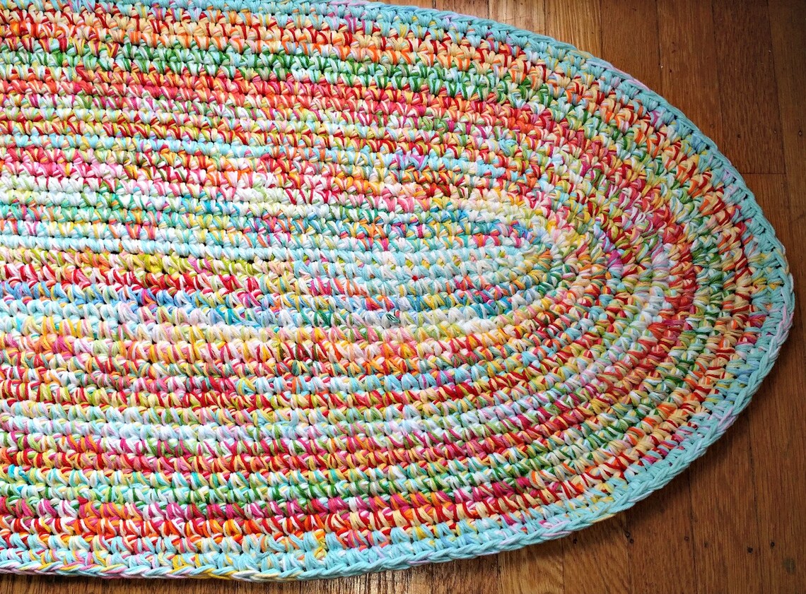 Made to Order Crochet Oblong Rug/crochet Rugs/crochet Rug/hall - Etsy