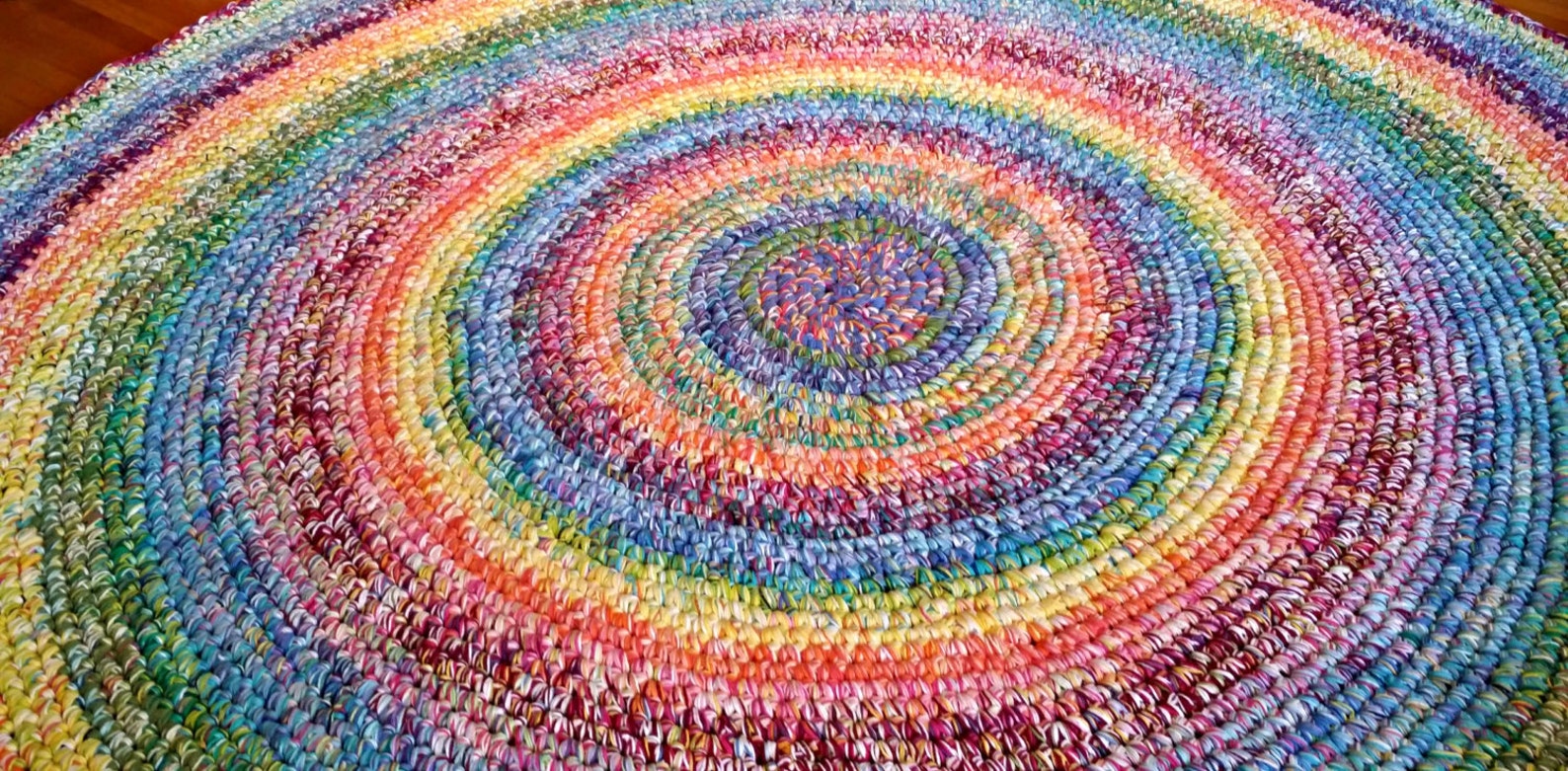 Made to Order 8 Foot Rainbow Rug/rugs/rug/round Rugs/round - Etsy