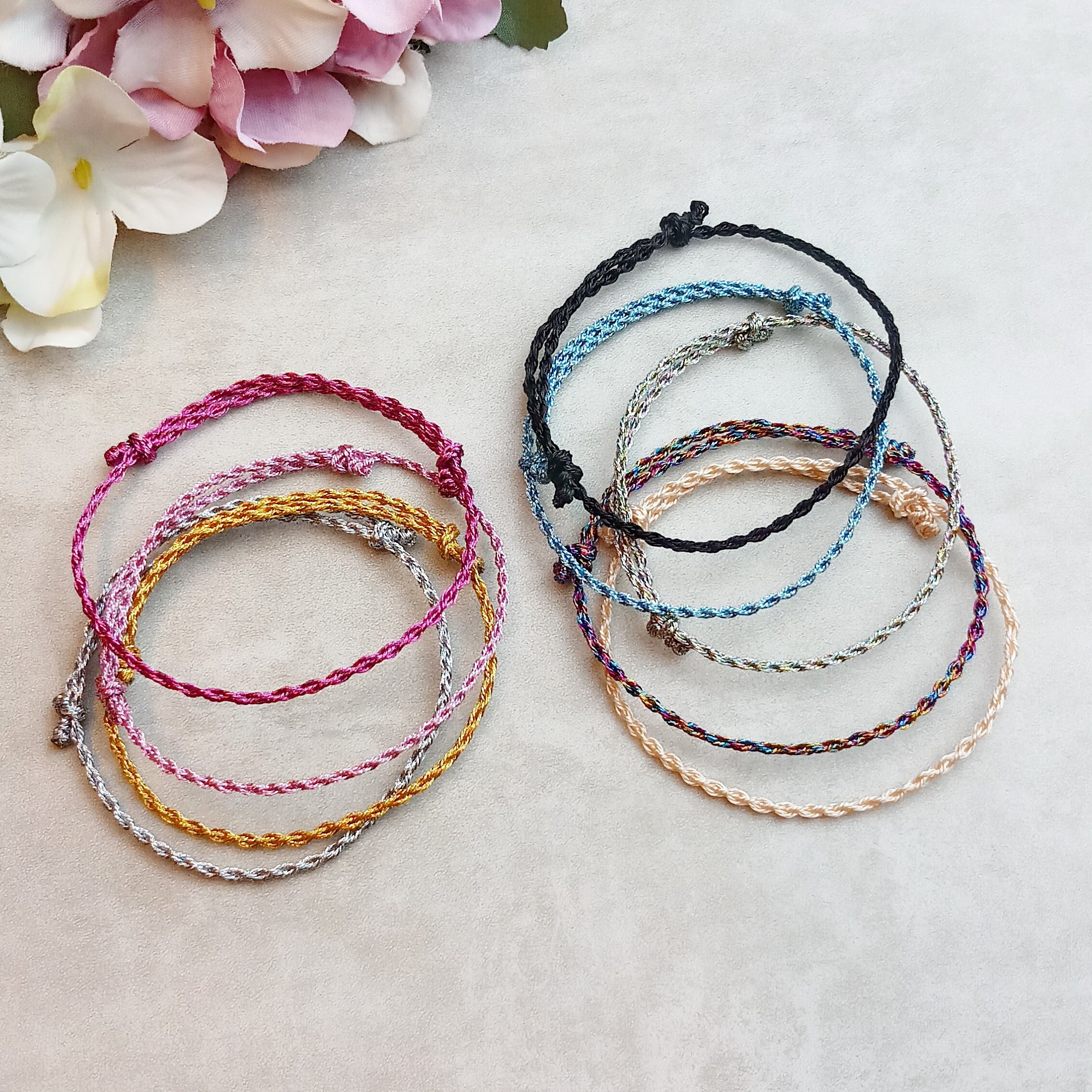 String Bracelet, Cord Bracelet, Friendship Bracelet, Thread Bracelet ...