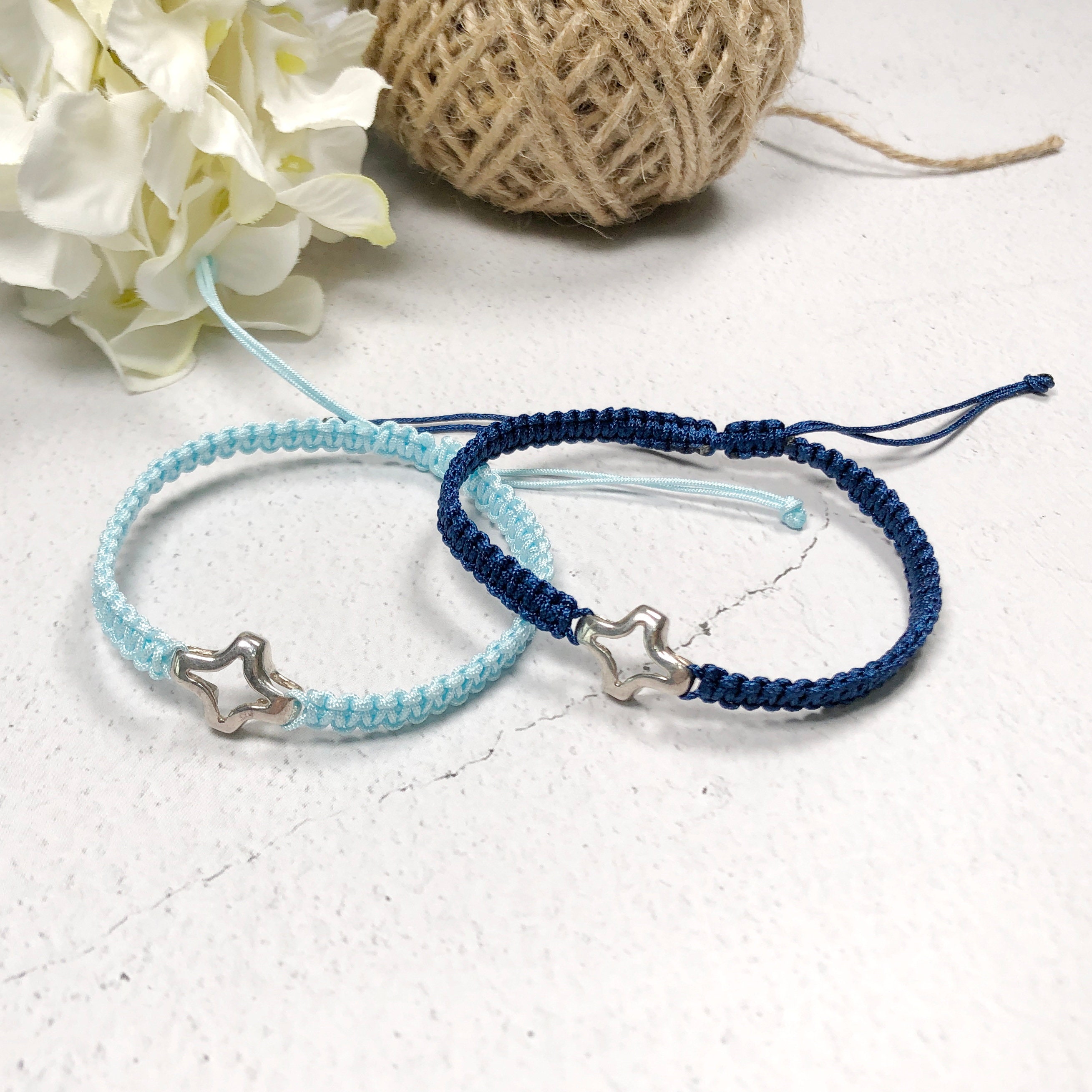 Sterling Silver Cross String Bracelet, Silver String Bracelet, Fate ...