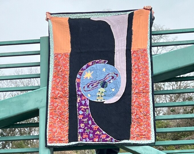 The Delicate Balance / Fiber Art Quilt / OOAK - Gravity Meets Folklore ...