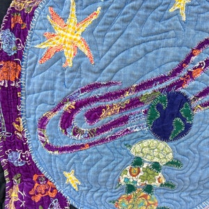 The Delicate Balance / Fiber Art Quilt / OOAK - Gravity Meets Folklore ...