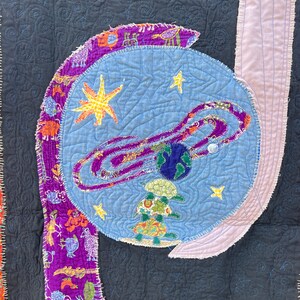 The Delicate Balance / Fiber Art Quilt / OOAK - Gravity Meets Folklore ...