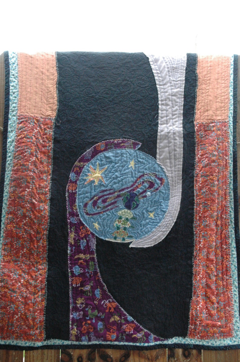 The Delicate Balance / Fiber Art Quilt / OOAK Gravity Meets | Etsy