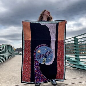 The Delicate Balance / Fiber Art Quilt / OOAK - Gravity Meets Folklore ...