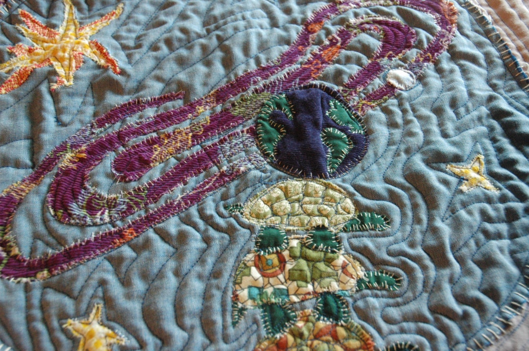 The Delicate Balance / Fiber Art Quilt / OOAK Gravity Meets - Etsy