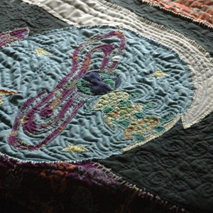 The Delicate Balance / Fiber Art Quilt / OOAK - Gravity Meets Folklore ...