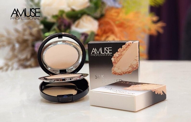 AMUSE Silk Pressed Powder – Smooth and Professional Finish - Etsy
