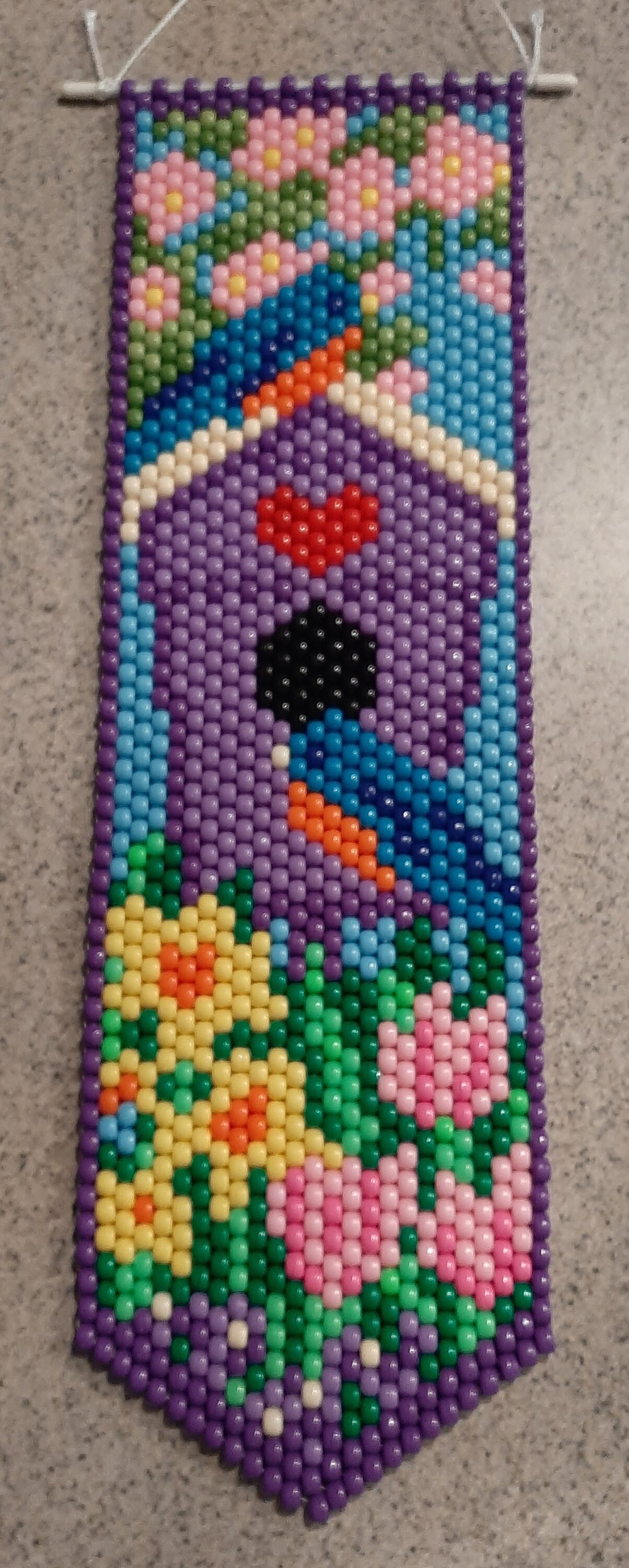 Handmade Birdhouse Spring, Summer, Fall, Winter Beaded Banner With ...