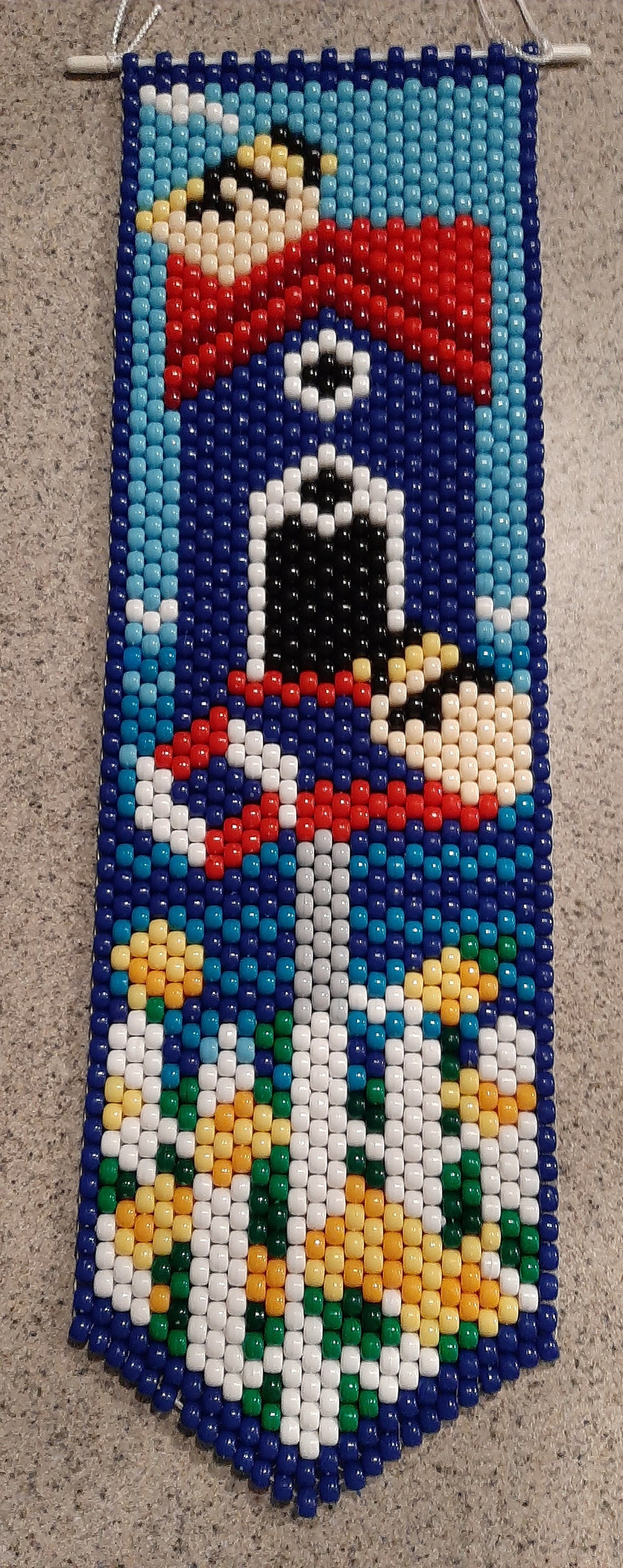 Handmade Birdhouse Spring, Summer, Fall, Winter Beaded Banner With ...