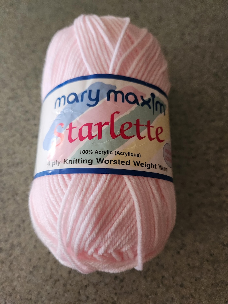 Mary Maxim Starlette Yarn 3 Different Colors Brand New Blue, Pink ...