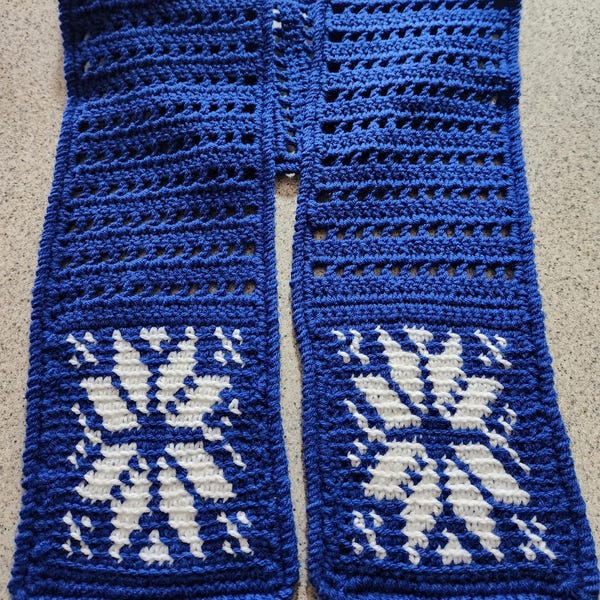 Snowflake Scarf - Etsy