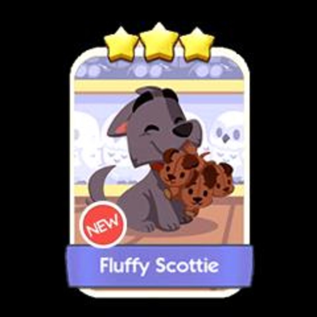 Set 10 - Fluffy Scottie - Monopoly Go 3 Star Sticker - Etsy