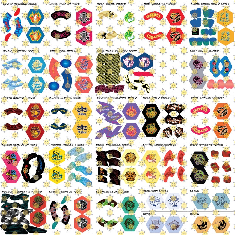 Metal Stickers Set - Etsy UK