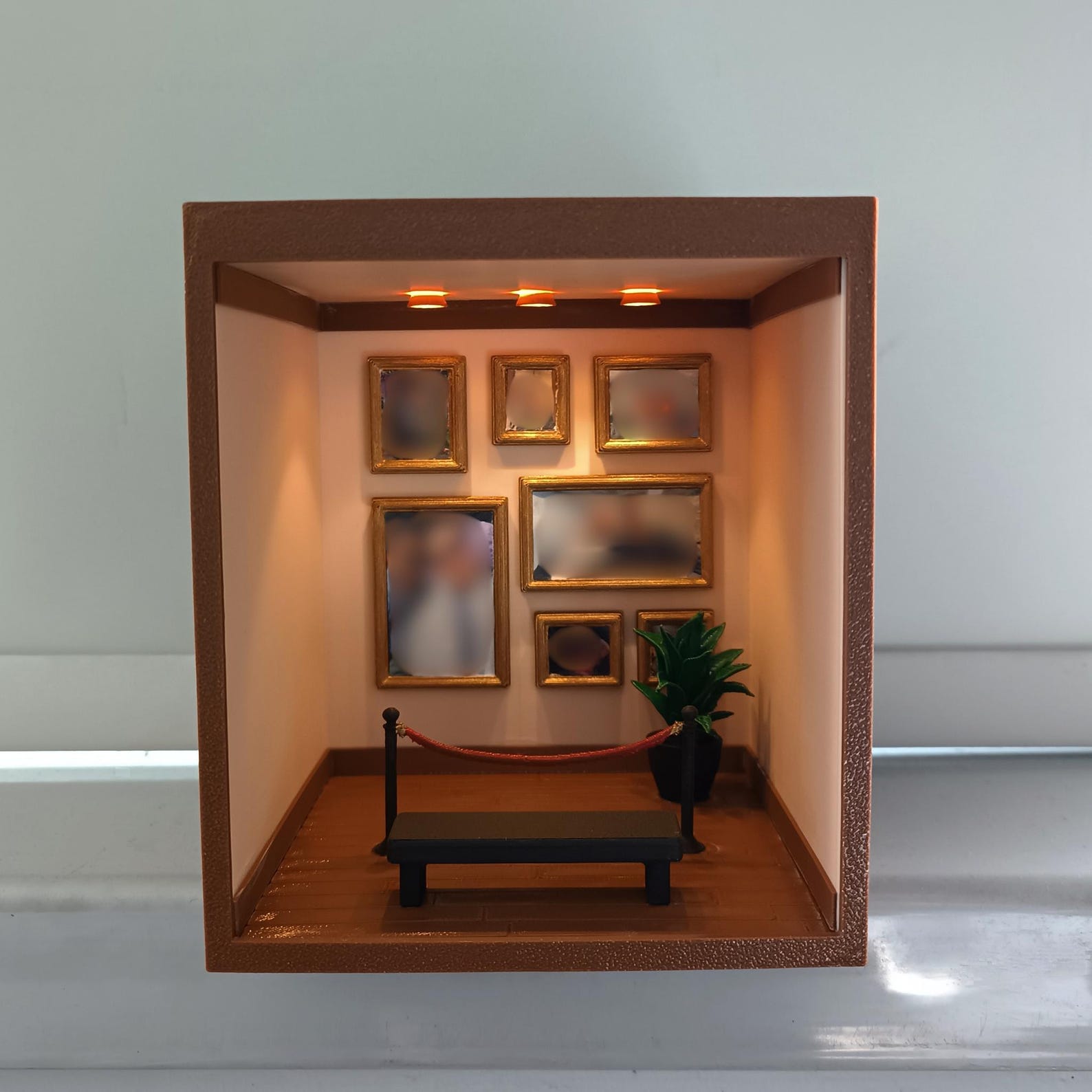 Mini Art Gallery Diorama – Handmade Miniature Museum Display ...