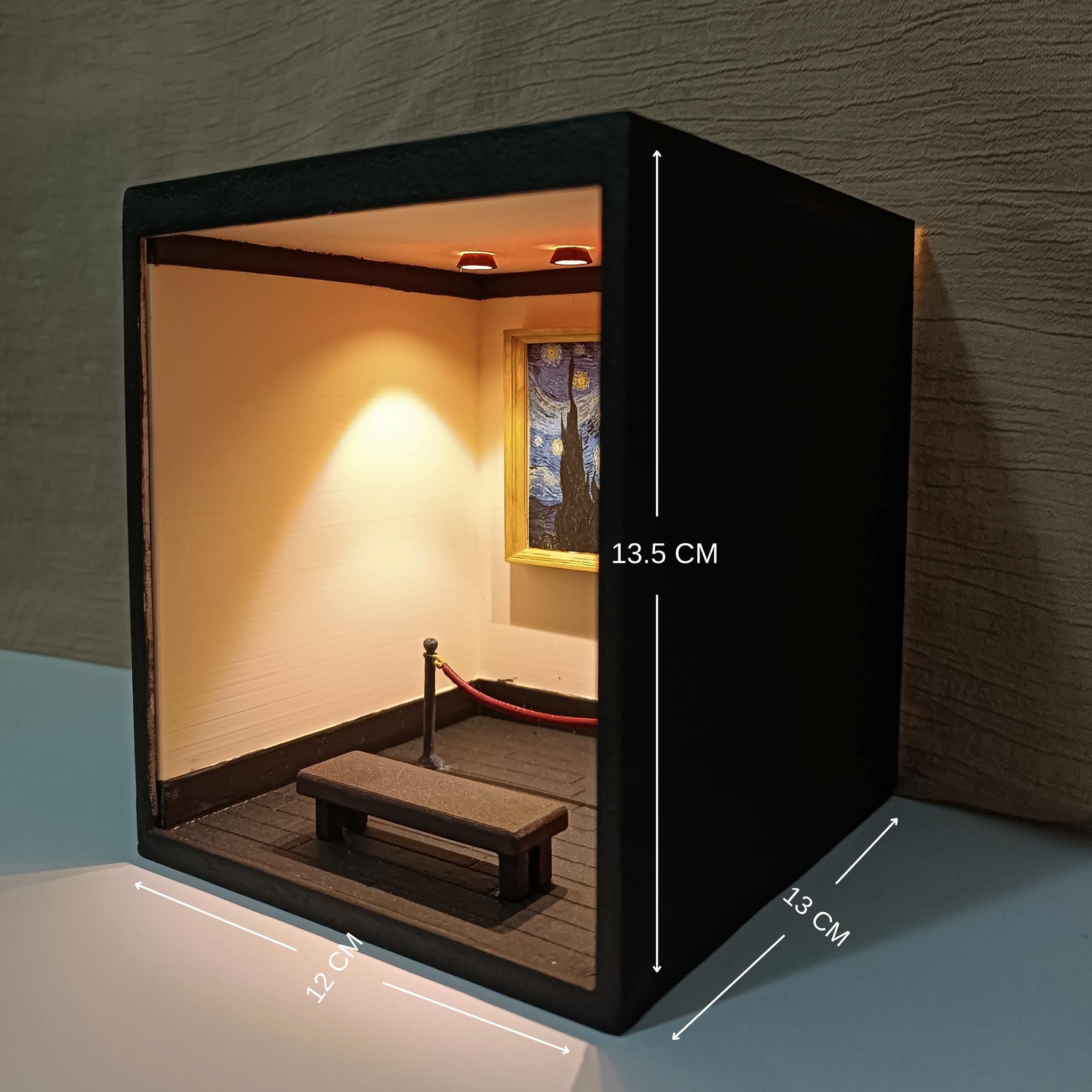 Mini Art Gallery Diorama – Handmade Miniature Museum Display ...