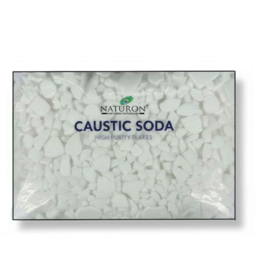 Naturon Caustic Soda High Purity Flakes, White, Industrial Grade ...