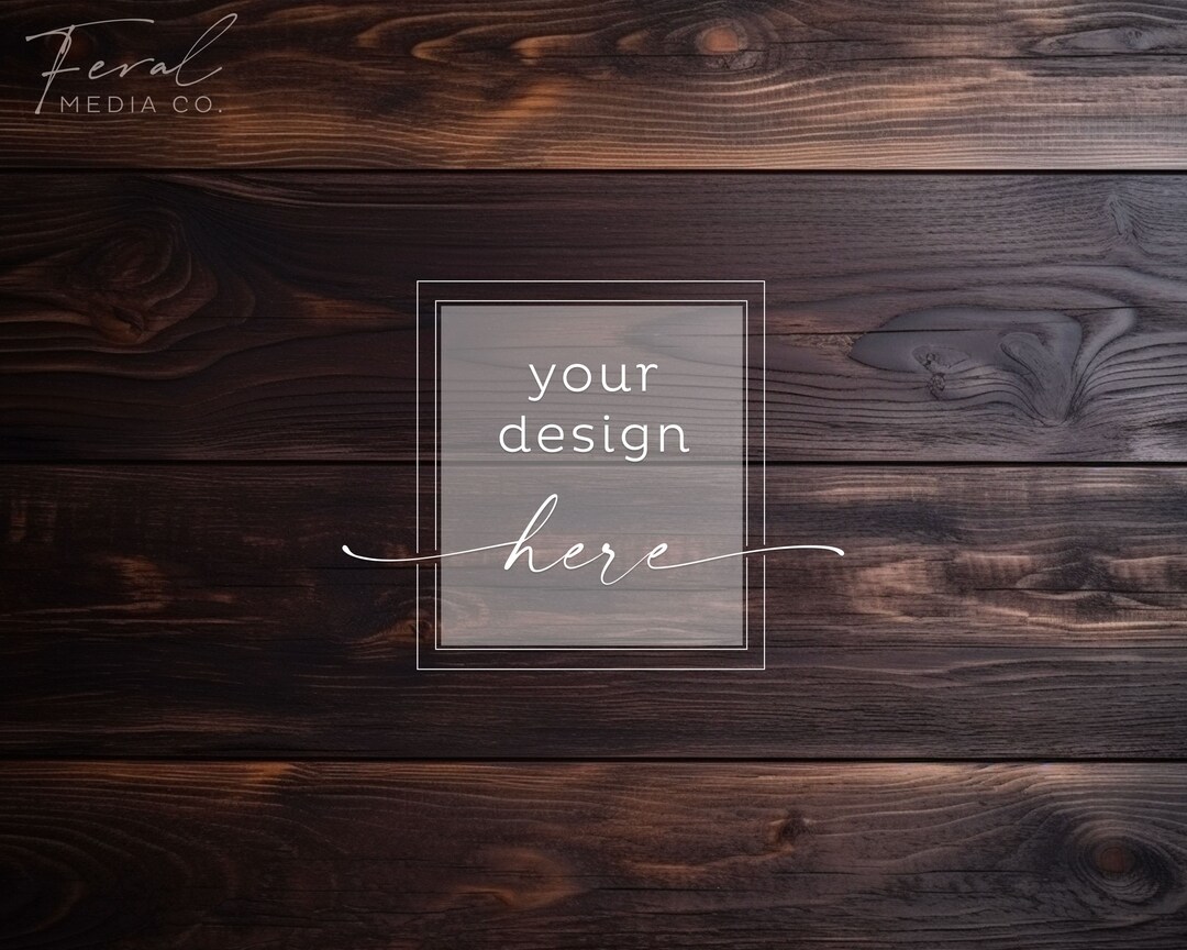 Dark Wood Background Product Mockup, Brown Black Wood Mockup Styled ...