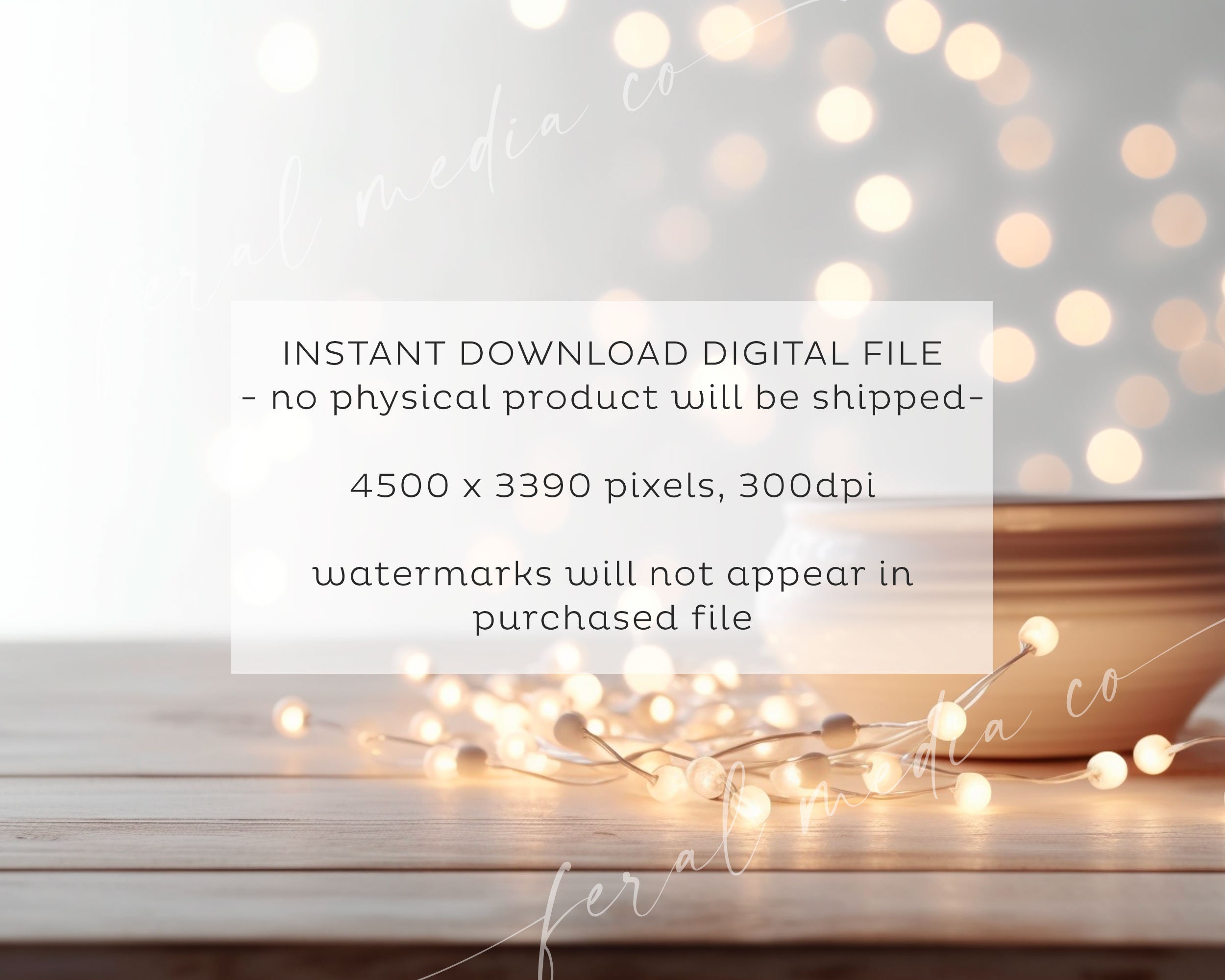 Soft Bokeh Lights Background Product Mockup, Gold White Lights Vase ...