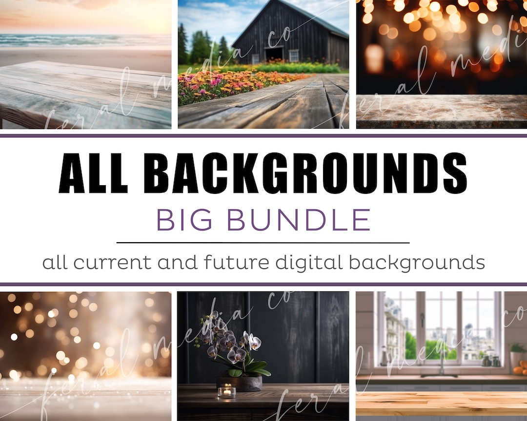 ALL Digital Backgrounds Bundle! All Digital Background Product Mockup ...