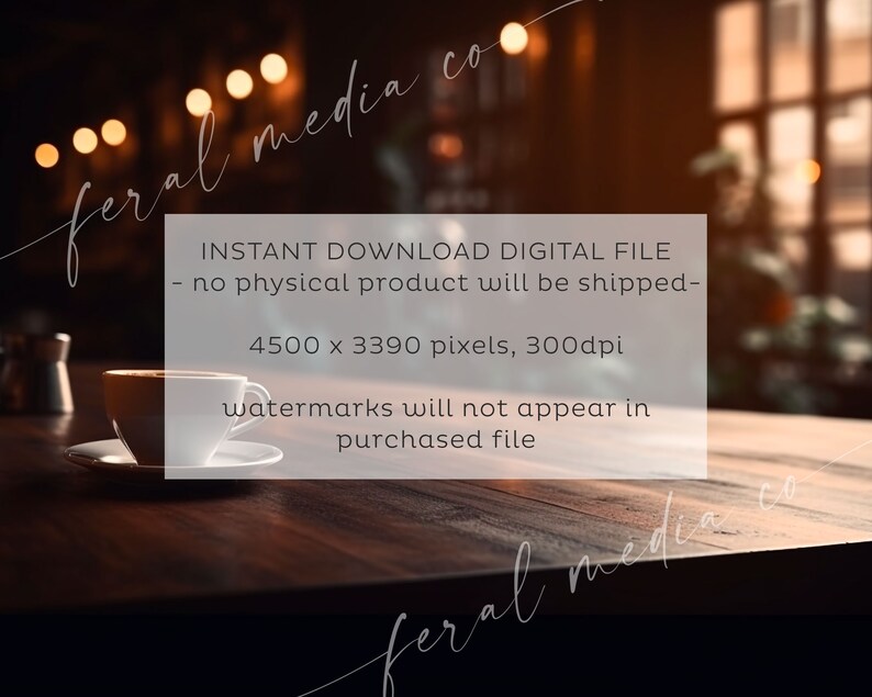 Dark Cafe Wood Tabletop Background Product Mockup, Coffee Shop ...