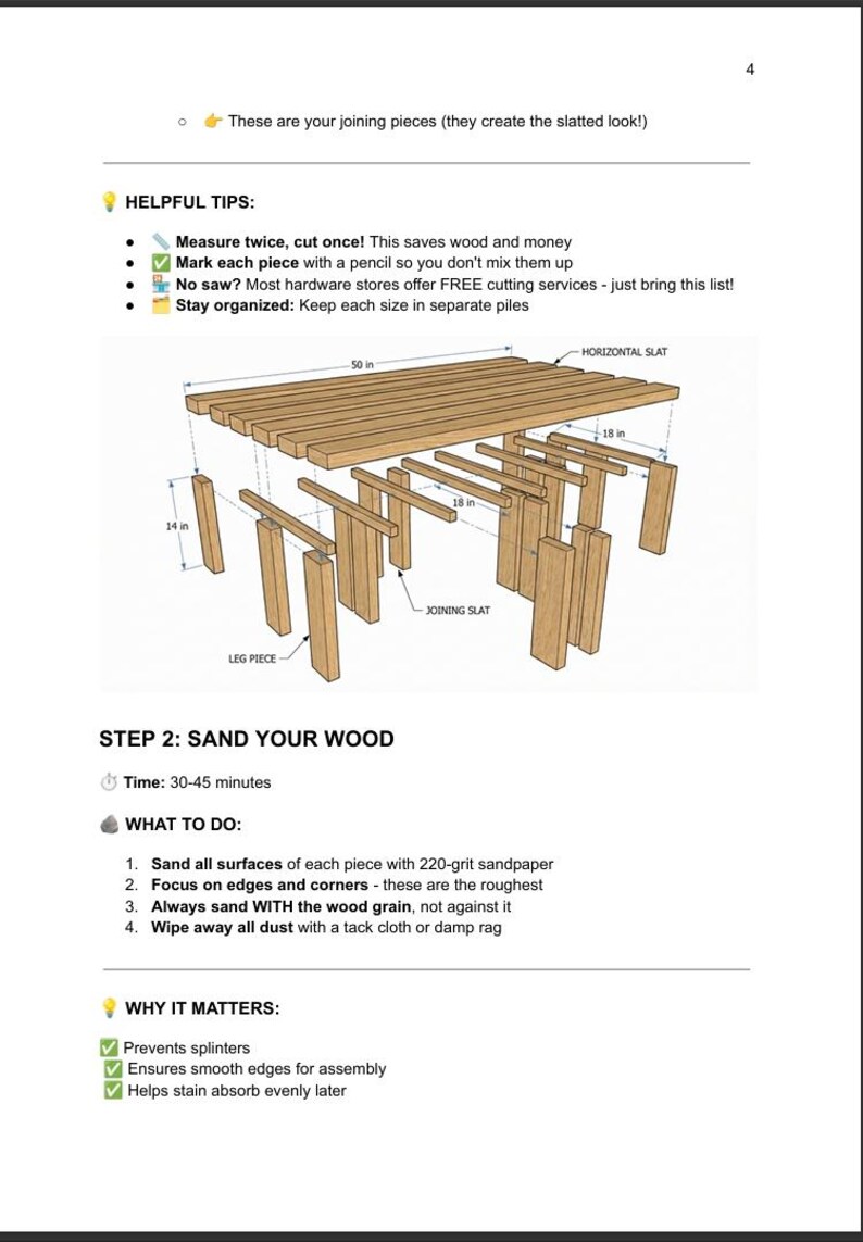 Modern 2x4 Bench DIY Plans | Beginner Woodworking Project (digital ...