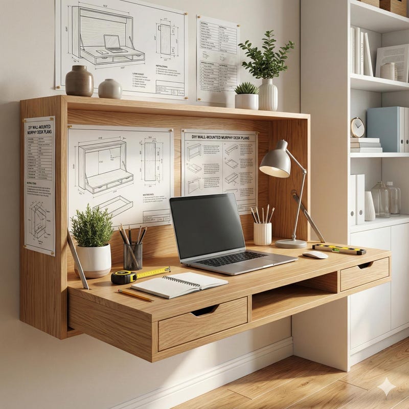 Wall Mounted Fold Away Wood - Etsy New Zealand