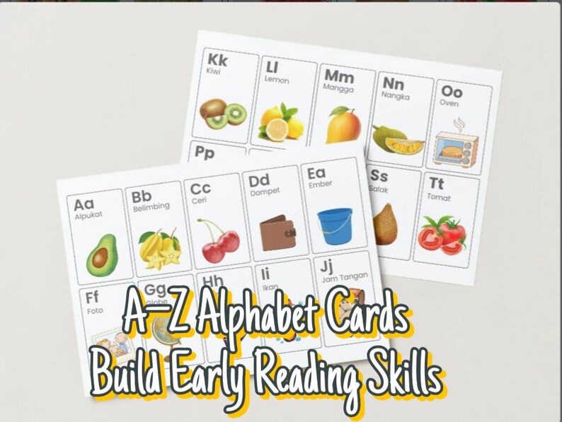 Printable Alphabet Flash Cards for Preschool | A–Z Letter Cards With ...