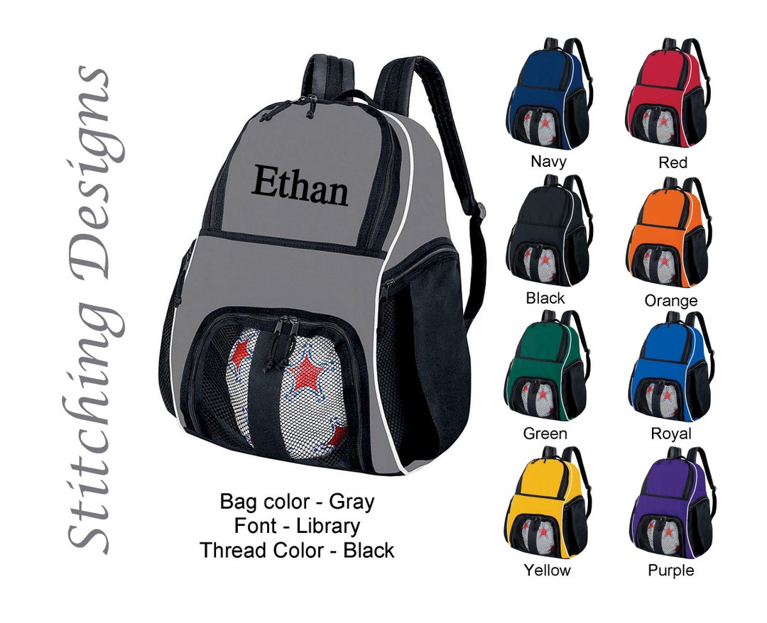 Personalized Basketball Backpack, Soccer Backpack, Equipment Bag ...