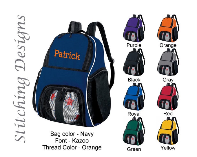 Personalized Sports Backpack - Etsy