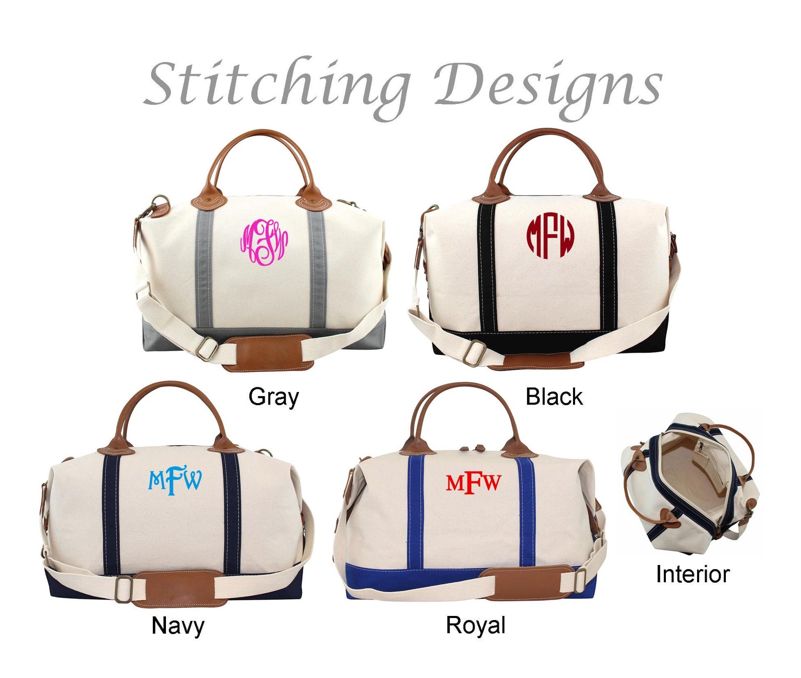 Monogram Weekender Weekender Tote Duffel Bag Monogrammed | Etsy