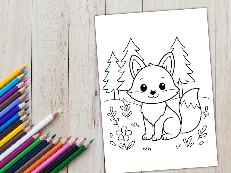 30 Woodland Animals Coloring Pages for Kids | Forest Animal Printable ...