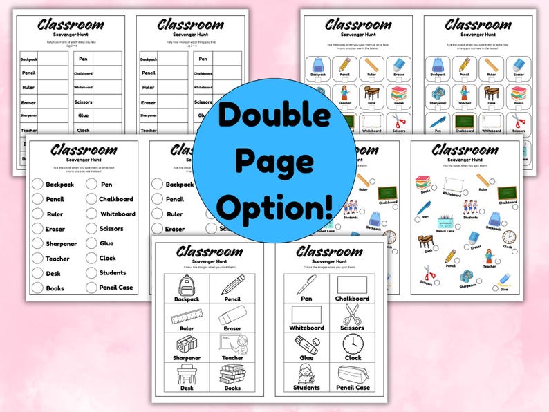 Classroom Scavenger Hunt Printable | Back to School Activity for Kids ...
