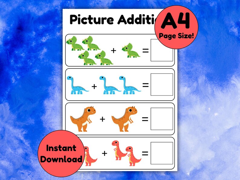 Addition & Subtraction Worksheets | Number Lines, Picture Math and ...