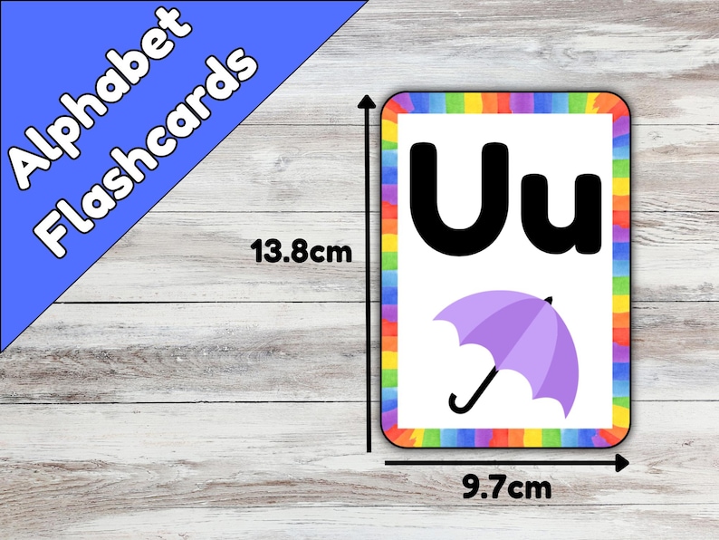 Alphabet Flashcards Bundle | ABC Printable Flash Cards & Letter Tracing ...