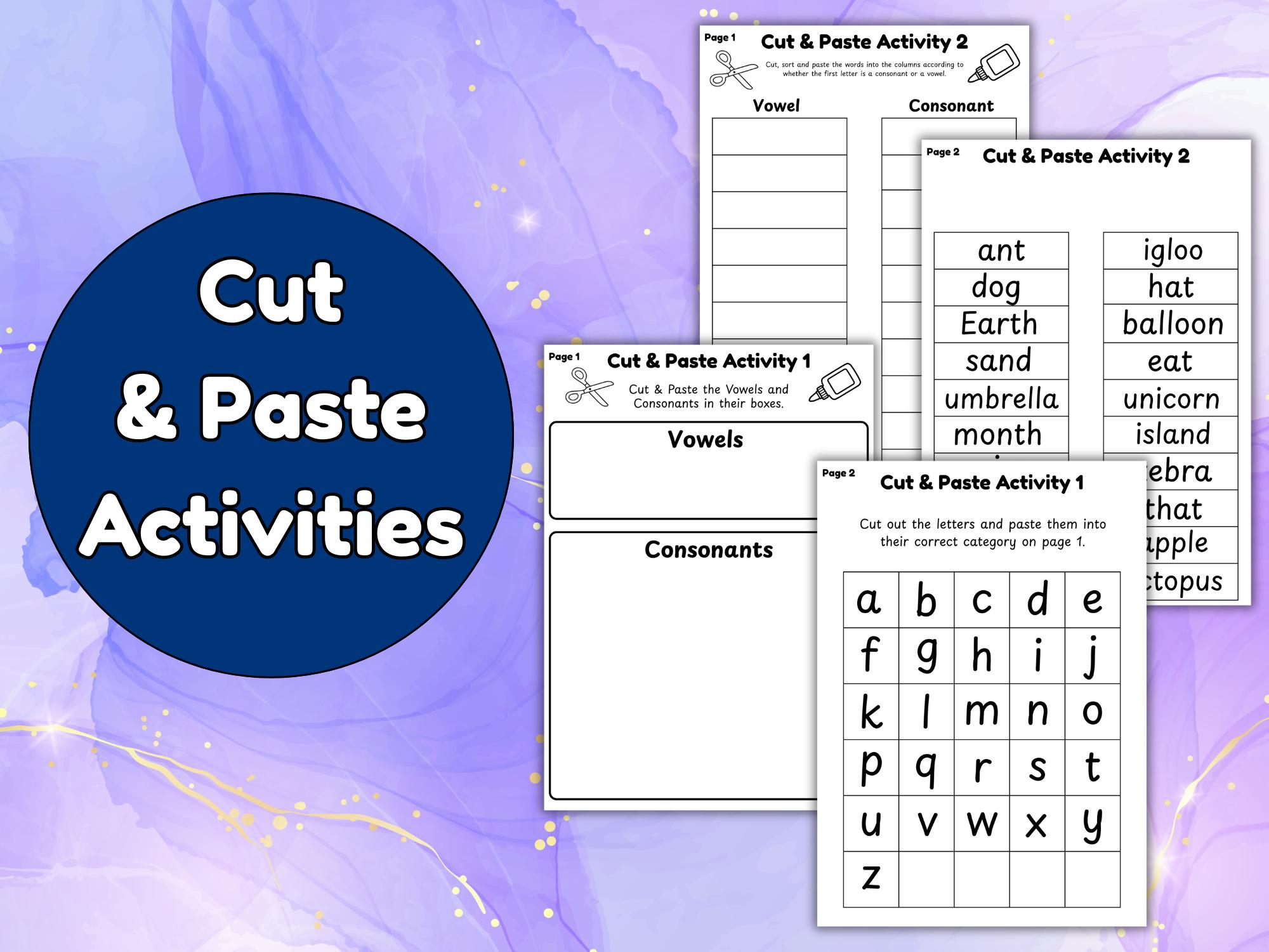 Phonics Worksheets | Vowels and Consonants Activities (digital Download ...