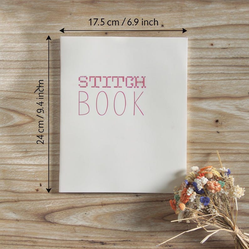 Embroidery Stitch Booklet Kit for Beginners: Canvas Fabric Sketchbook ...