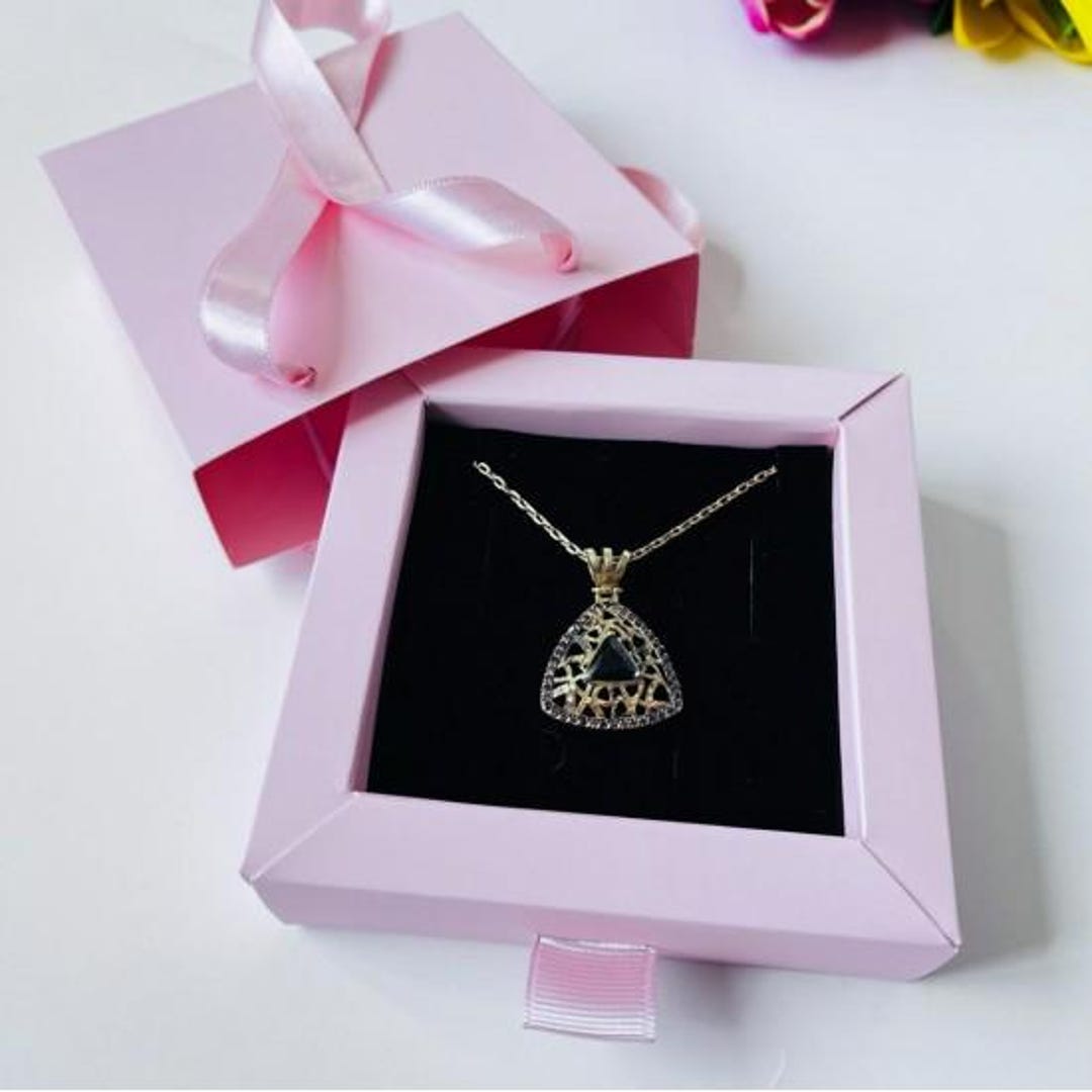 Sponge Insert Jewelry Gift Box (8x8x3 Cm) – Necklace, Earring ...